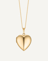 Cherish Love with Katy Faye Heart Locket Necklace in Gold